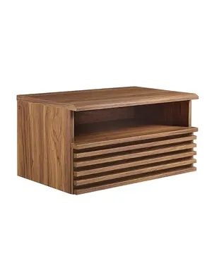 MODWAY Render Wall-mount Nightstand - Walnut