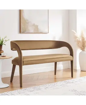 MODWAY Pinnacle Performance Velvet Accent Bench