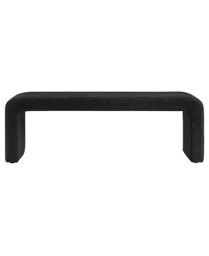 MODWAY Simba Boucle Fabric Waterfall Long Bench