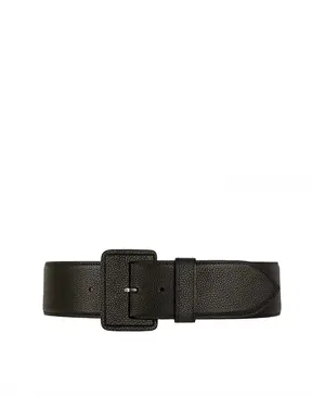VAINCOURT La Merveilleuse Leather Belt - Black
