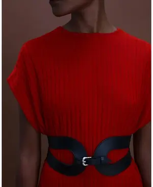 VAINCOURT La Delicieuse Leather Corset Belt