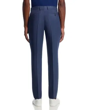 Theory Mayer Linen & Wool Slim Fit Suit Pants - Dark Blue
