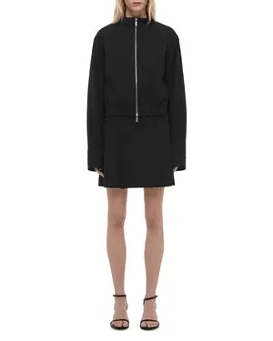 Helmut Lang Gab Bomber Wool Jacket