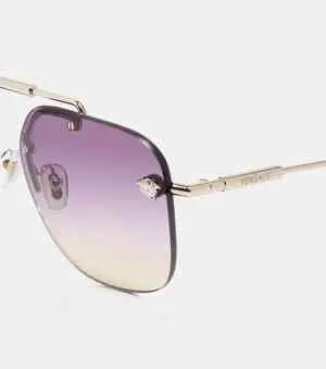 Versace Medusa Aviator Sunglasses