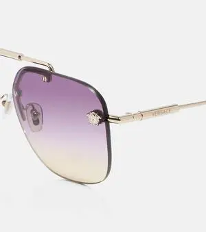 Versace Medusa Aviator Sunglasses