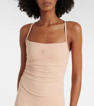 Adidas By Stella McCartney Logo Ruched Tank Top - Pink