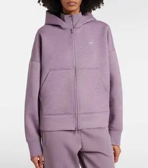 Adidas By Stella McCartney Logo Zip-up Hoodie - Purple