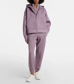 Adidas By Stella McCartney Logo Zip-up Hoodie - Purple