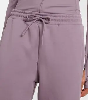 Adidas By Stella McCartney Logo Cotton-blend Sweatpants - Purple