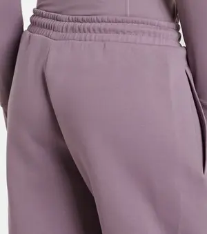 Adidas By Stella McCartney Logo Cotton-blend Sweatpants - Purple