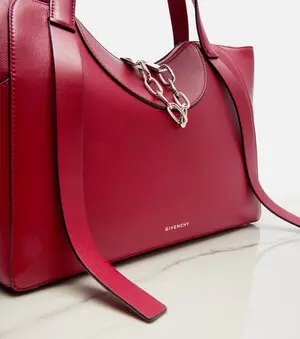 Givenchy The Snatch Medium Leather Top-handle Bag - Red