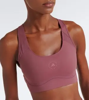 Adidas By Stella McCartney Logo Sports Bra - Pink