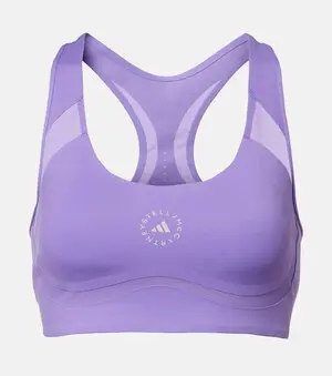 Adidas By Stella McCartney Logo Sports Bra - Purple
