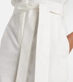 Elie Saab Belted Cotton Jumpsuit