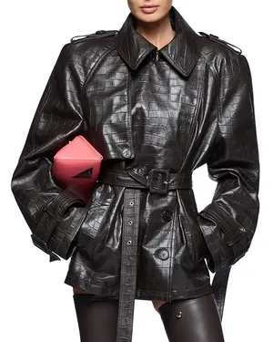 Attico Leather Jacket