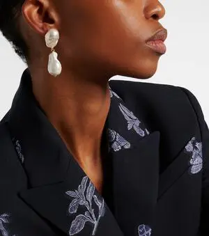 Erdem Drop Pearl Earrings