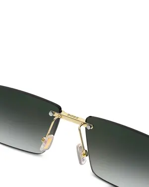Hugo Boss Rectangular Rimless Sunglasses