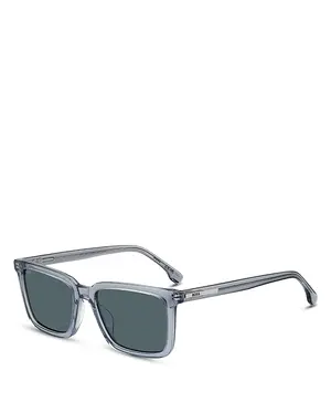 Hugo Boss 55mm Rectangular Sunglasses - Blue