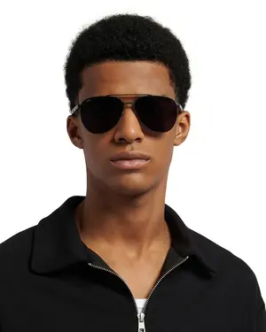 Hugo Boss Pilot Sunglasses, 61mm