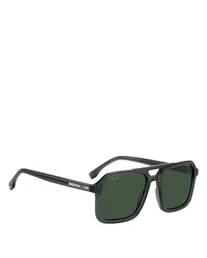 Hugo Boss Double Bridge Square Sunglasses, 56mm