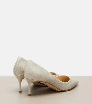 JIMMY CHOO Romy Glitter Pumps - Gold