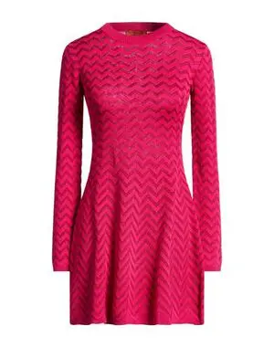 Missoni Mini Flared Dress Fuchsia