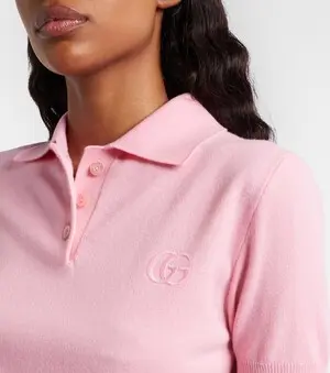 Gucci Double G Wool Polo Shirt