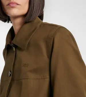 Loewe Cotton And Silk Jacket - Green