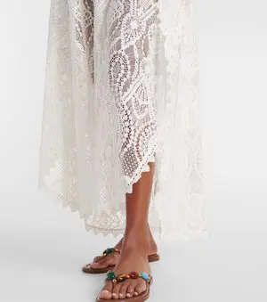 Melissa Odabash Yasin Cotton-blend Lace Beach Dress - White