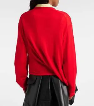 Loewe Asymmetric Wool Sweater - Red