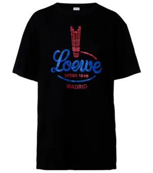Loewe Logo Jersey T-shirt - Black