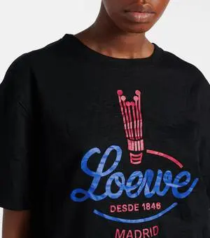 Loewe Logo Jersey T-shirt - Black