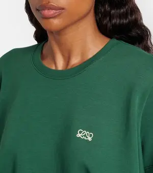 Loewe Asymmetric Cotton-blend Top