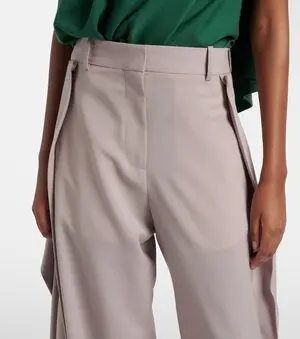 Loewe Draped Wide-leg Pants - Beige