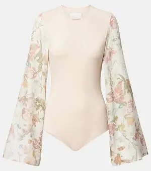 MAISON MARGIELA Floral Bodysuit - Multicoloured
