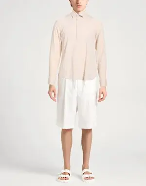 MANUEL RITZ Shirt Size Cotton, Linen - Beige