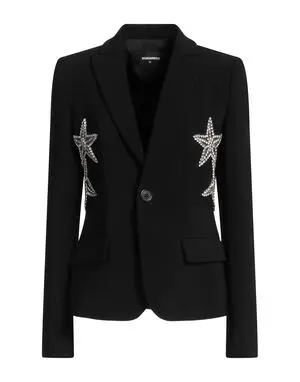 Dsquared2 Single-breasted Blazer With Appliqués