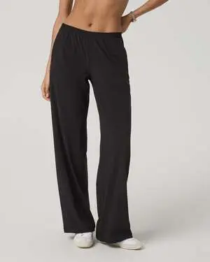 Vuori Villa Everyday Wideleg Pant - Black