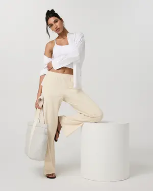 Vuori Vuori Villa Everyday Wideleg Pant Bleached Sand