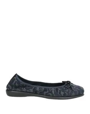 The Flexx Ballet Flats In Suede Navy