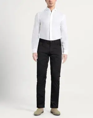 Armani Exchange Tapered Slim-fit Twill Trousers - Black