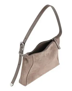Brunello Cucinelli Leather Baguette Bag - Beige