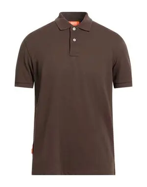 SUNS Polo Shirt Size Cotton, Elastane - Brown