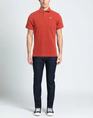 Barbour Polo Shirt Size Cotton, Elastane - Orange