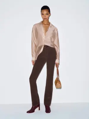 REFORMATION Blair High Rise Bootcut Jeans - Brown