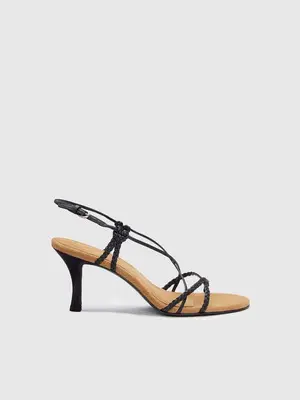 REFORMATION Jackson Heeled Sandal - Black