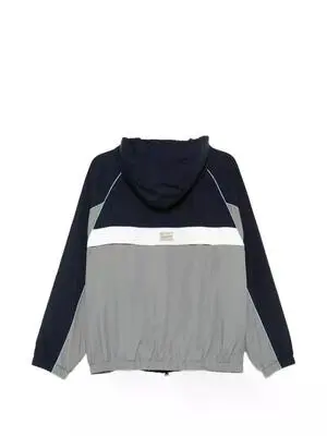 DUNST Hooded Colorblock Windbreaker - Blue