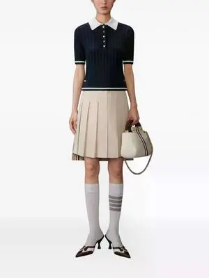 Thom Browne Cable-stitch Polo Shirt