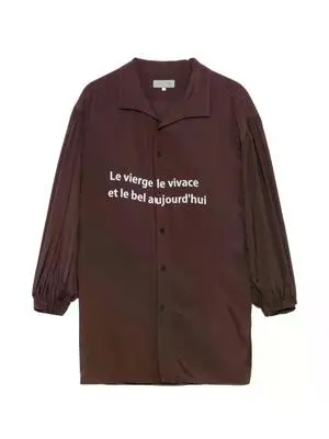 Yohji Yamamoto Slogan-print Shirt