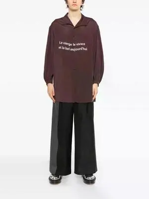 Yohji Yamamoto Slogan-print Shirt